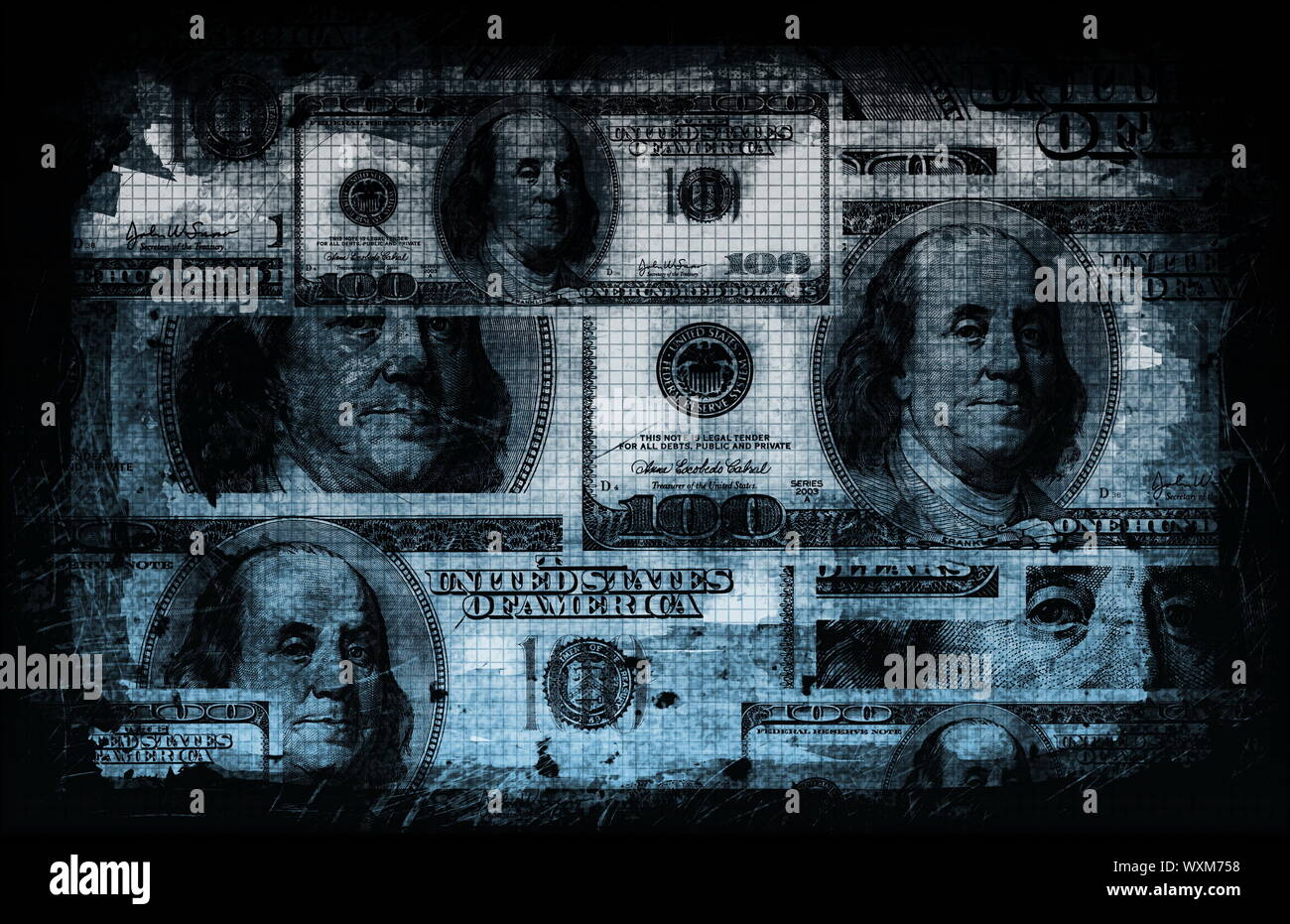 US Dollar Abstract Currency Notes as Background Stock Photo - Alamy