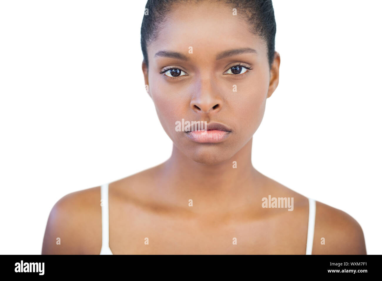 Unsmiling african american hi-res stock photography and images - Alamy