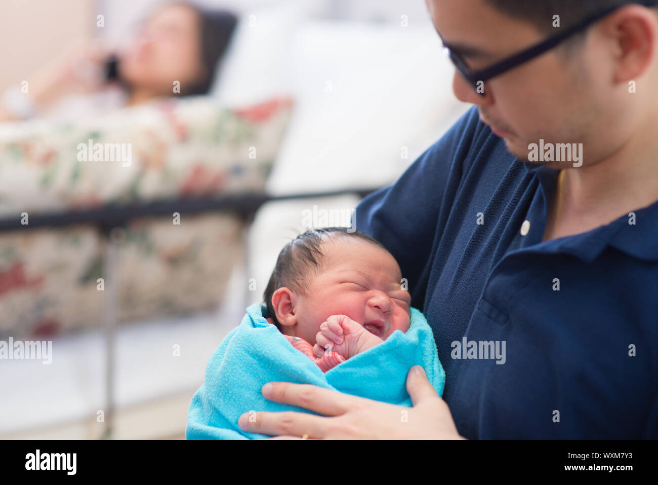 Baby sleep asian crying hi-res stock photography and images - Alamy
