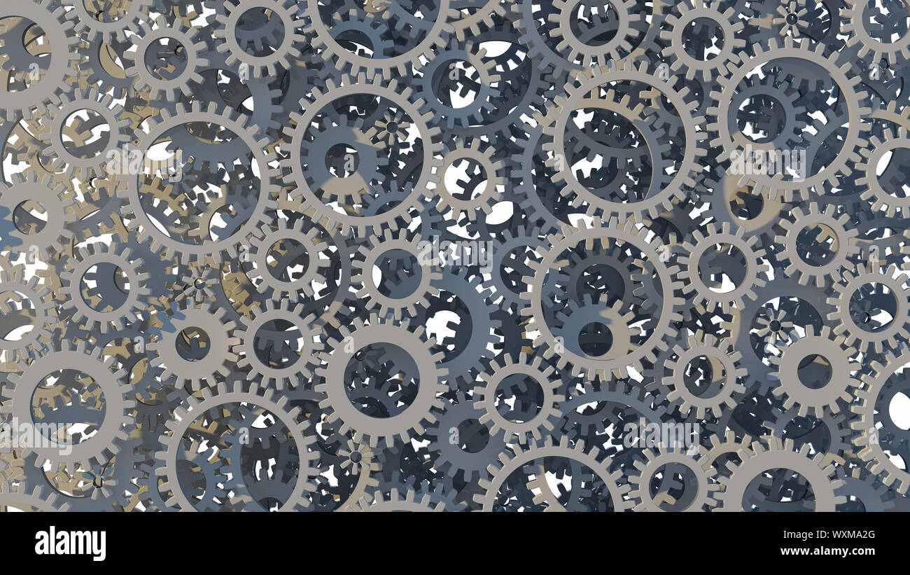 3d gear wheel on white background. 3D illustration Stock Photo - Alamy