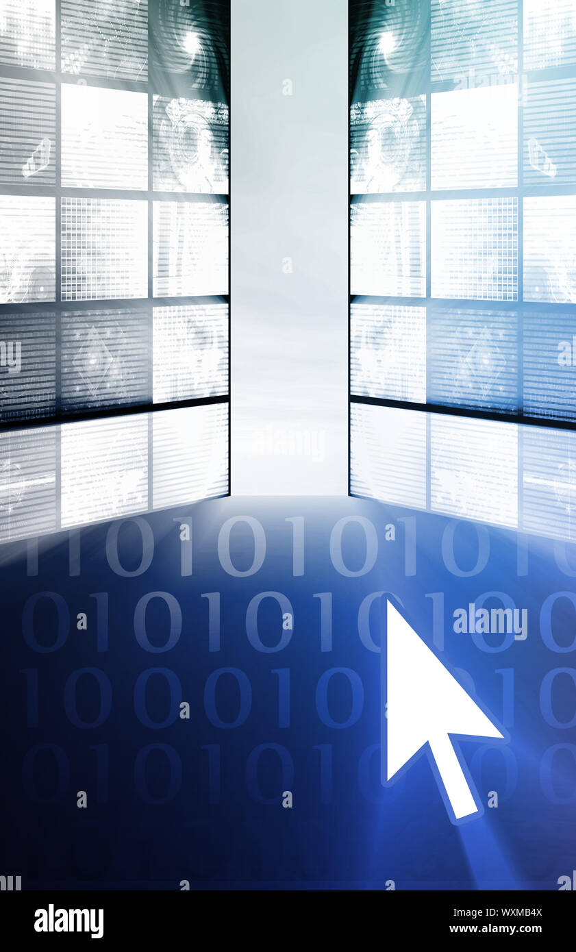 Exploring the Internet as a Creative Concept Art Stock Photo - Alamy