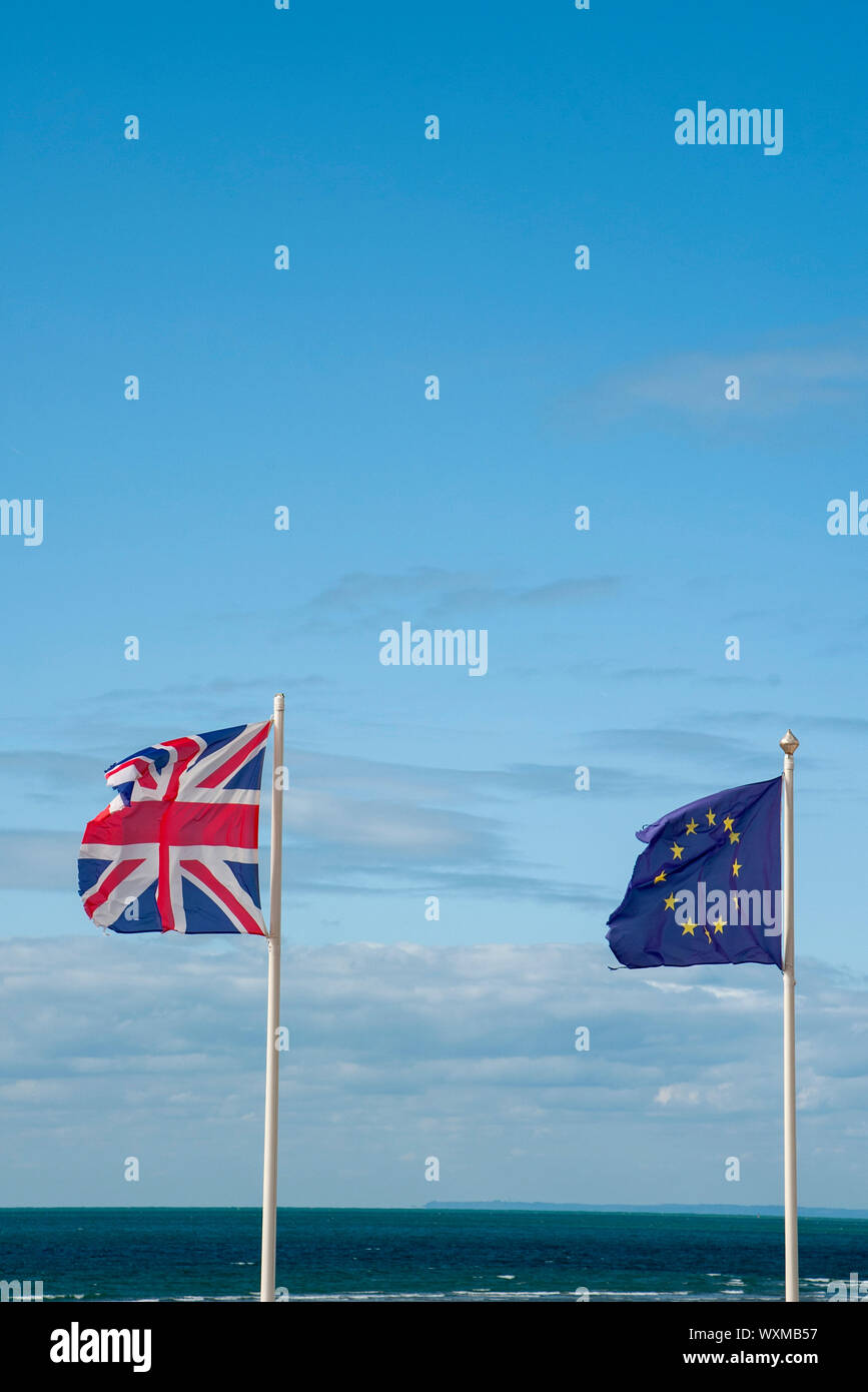 Flag blowing wind windy flags hi-res stock photography and images - Alamy