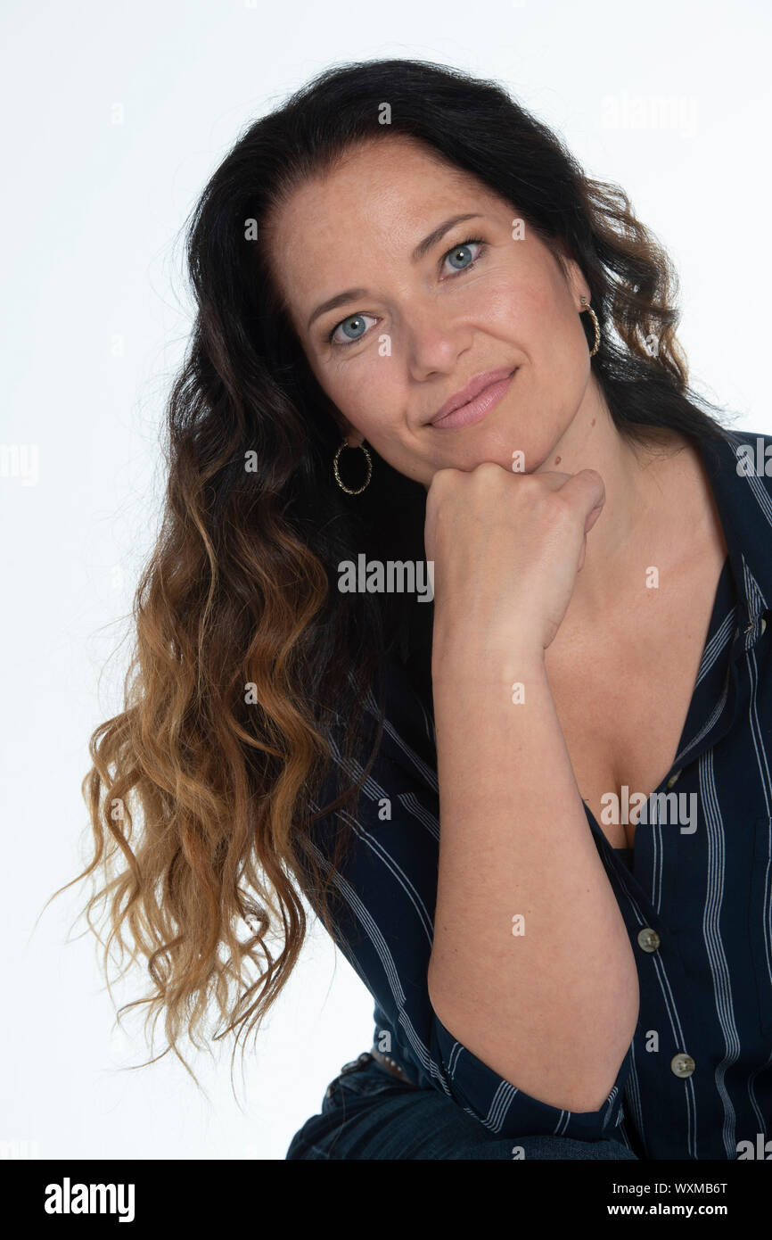 Hamburg, Deutschland. 16th Sep, 2019. Actress Katja FRENZEL plays the ...