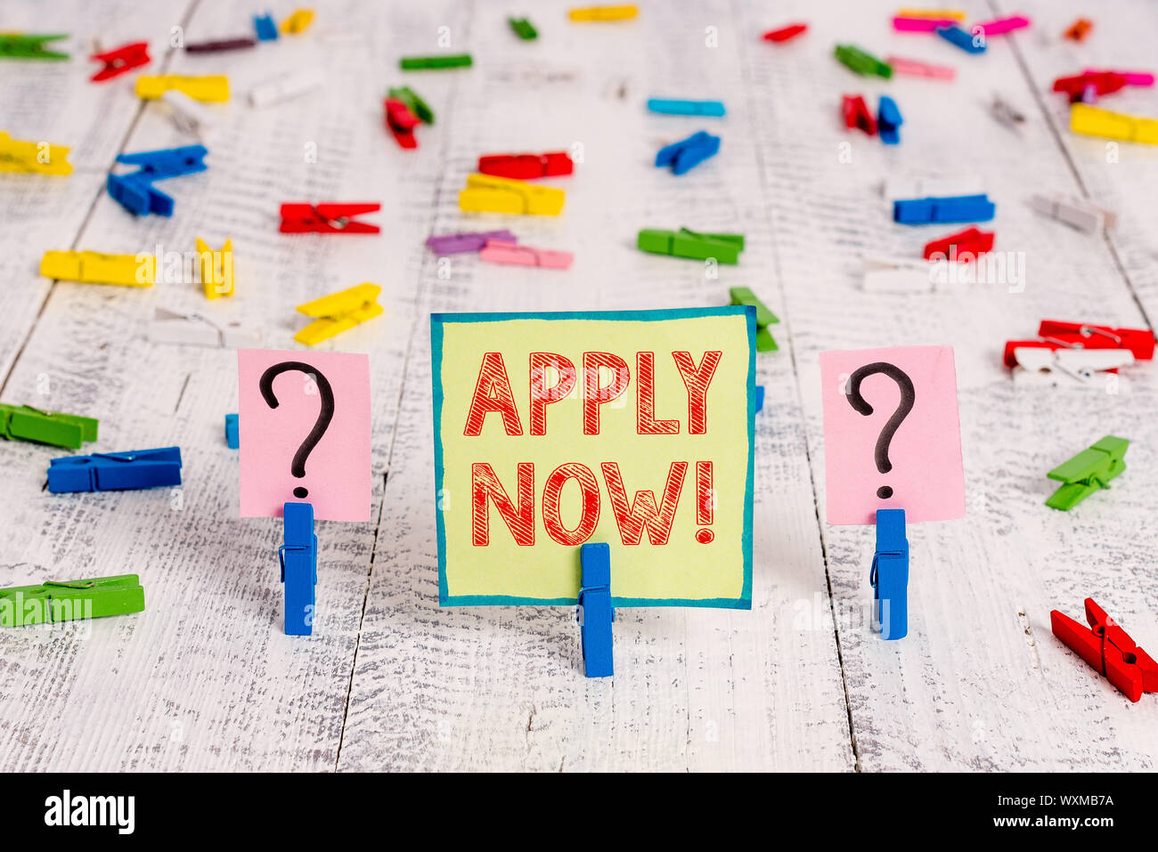 Handwriting text Apply Now. Conceptual photo request something ...