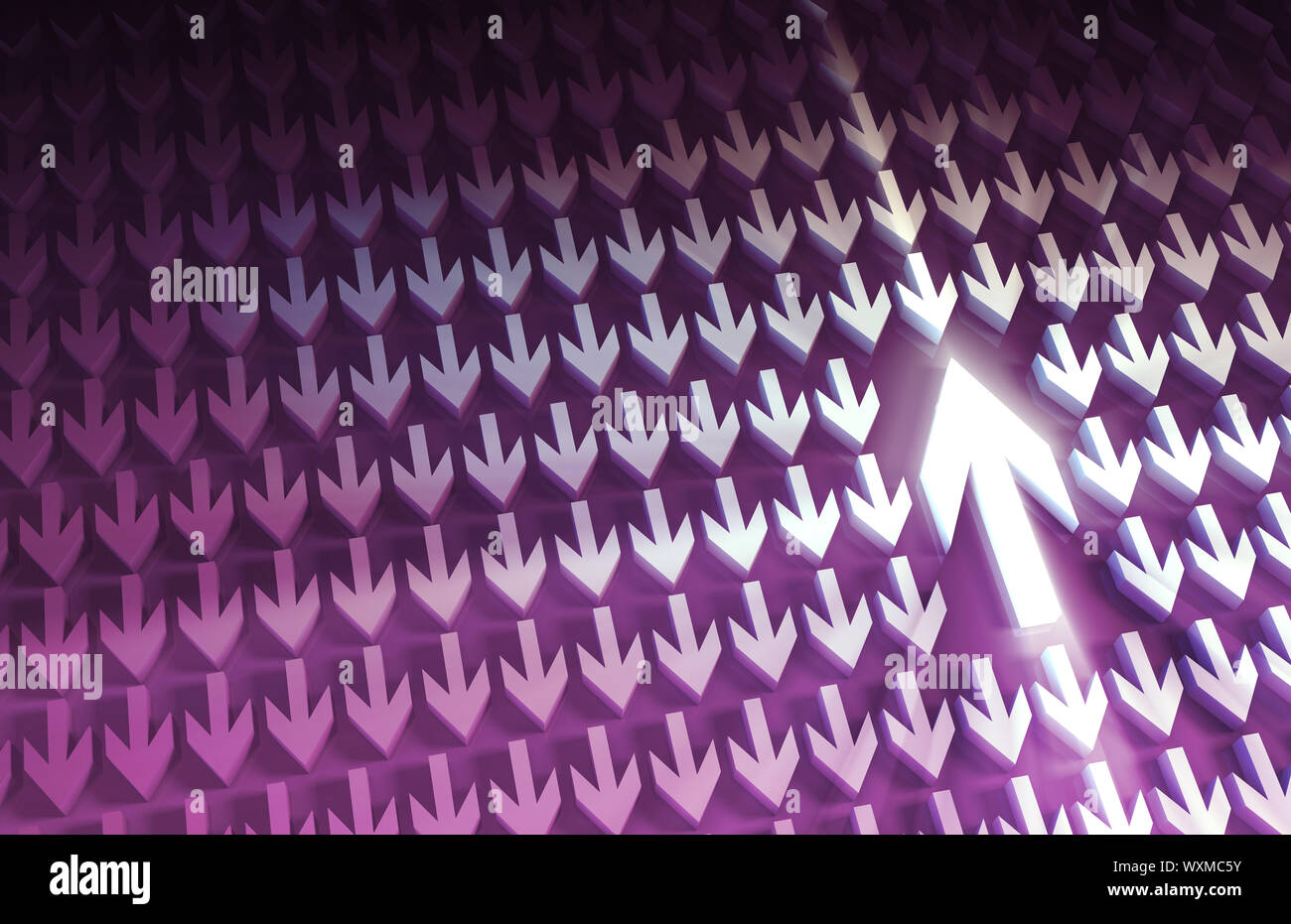 Management Leadership Leading the Way with Arrows Stock Photo - Alamy