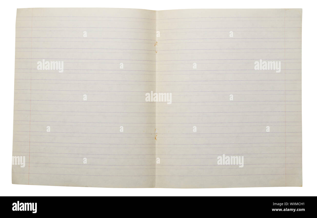 note paper isolated on white background Stock Photo - Alamy