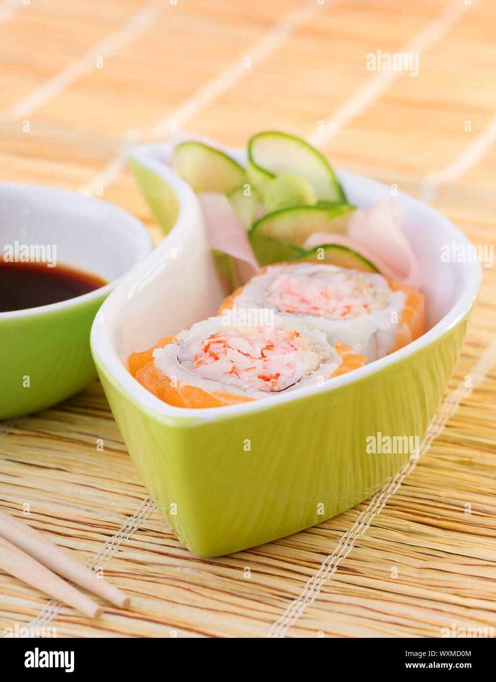 Delicious sushi in luxury japanese restaurant, expensive dinner ...