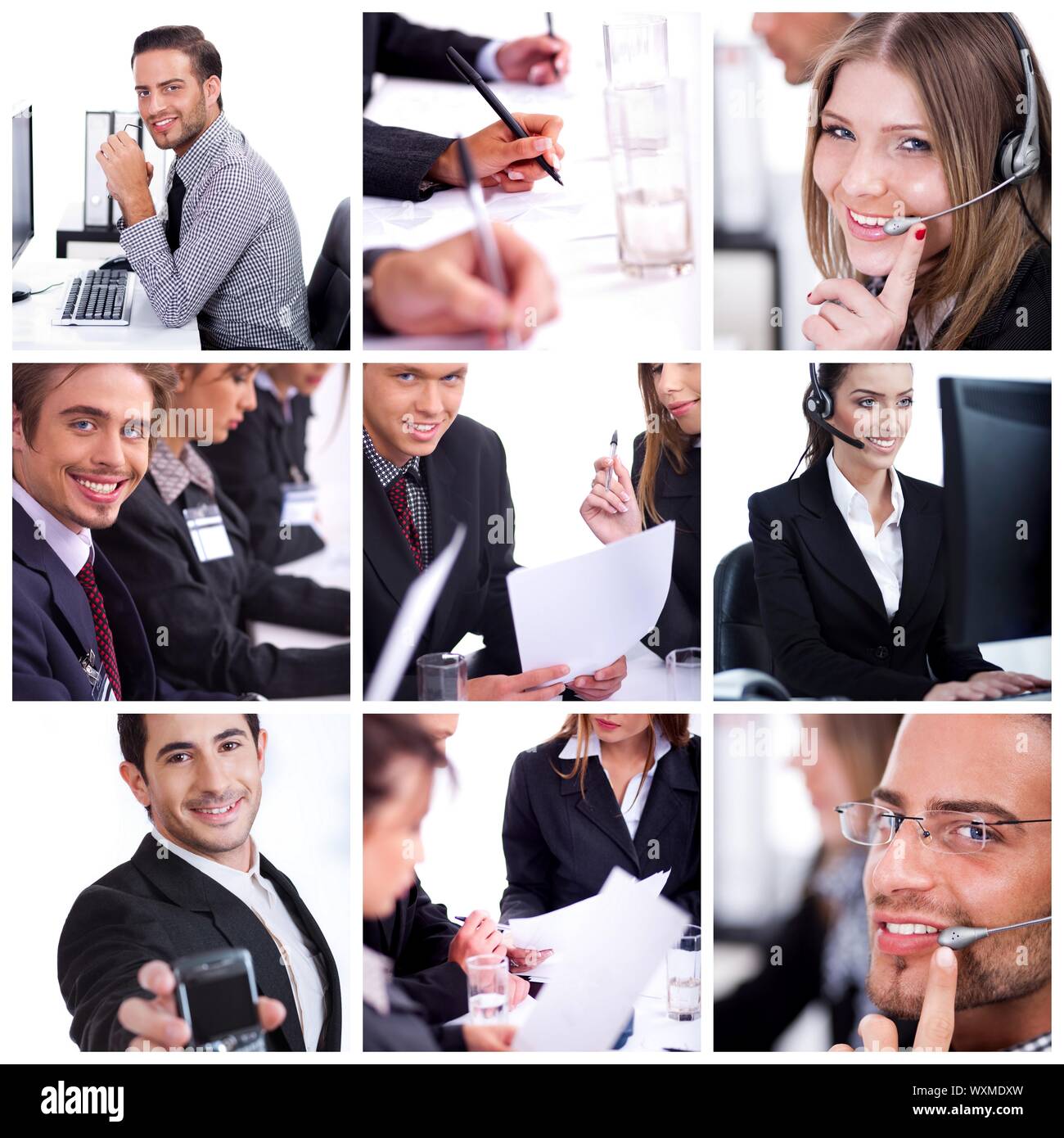 group of business proffesional at their work in office Stock Photo - Alamy
