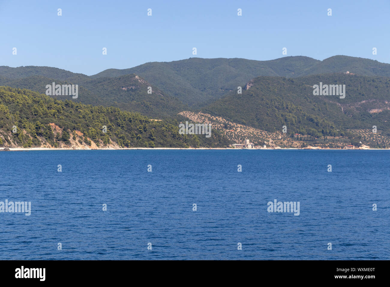 Landscape of Mount Athos in Autonomous Monastic State of the Holy ...