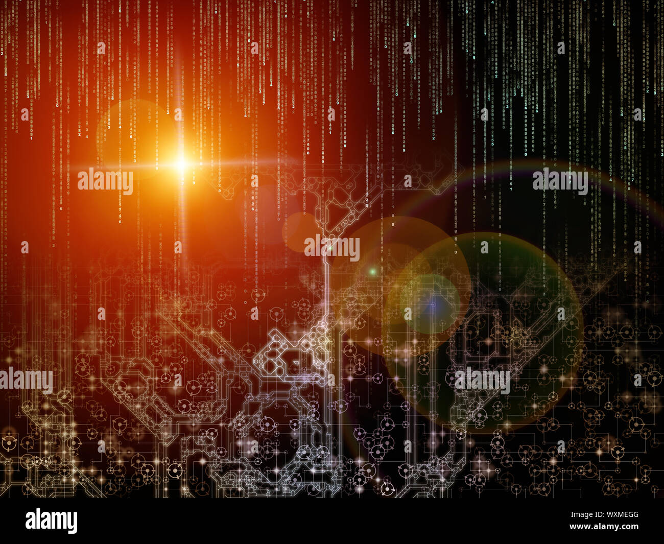 Artistic background made of numbers and space division elements for use ...