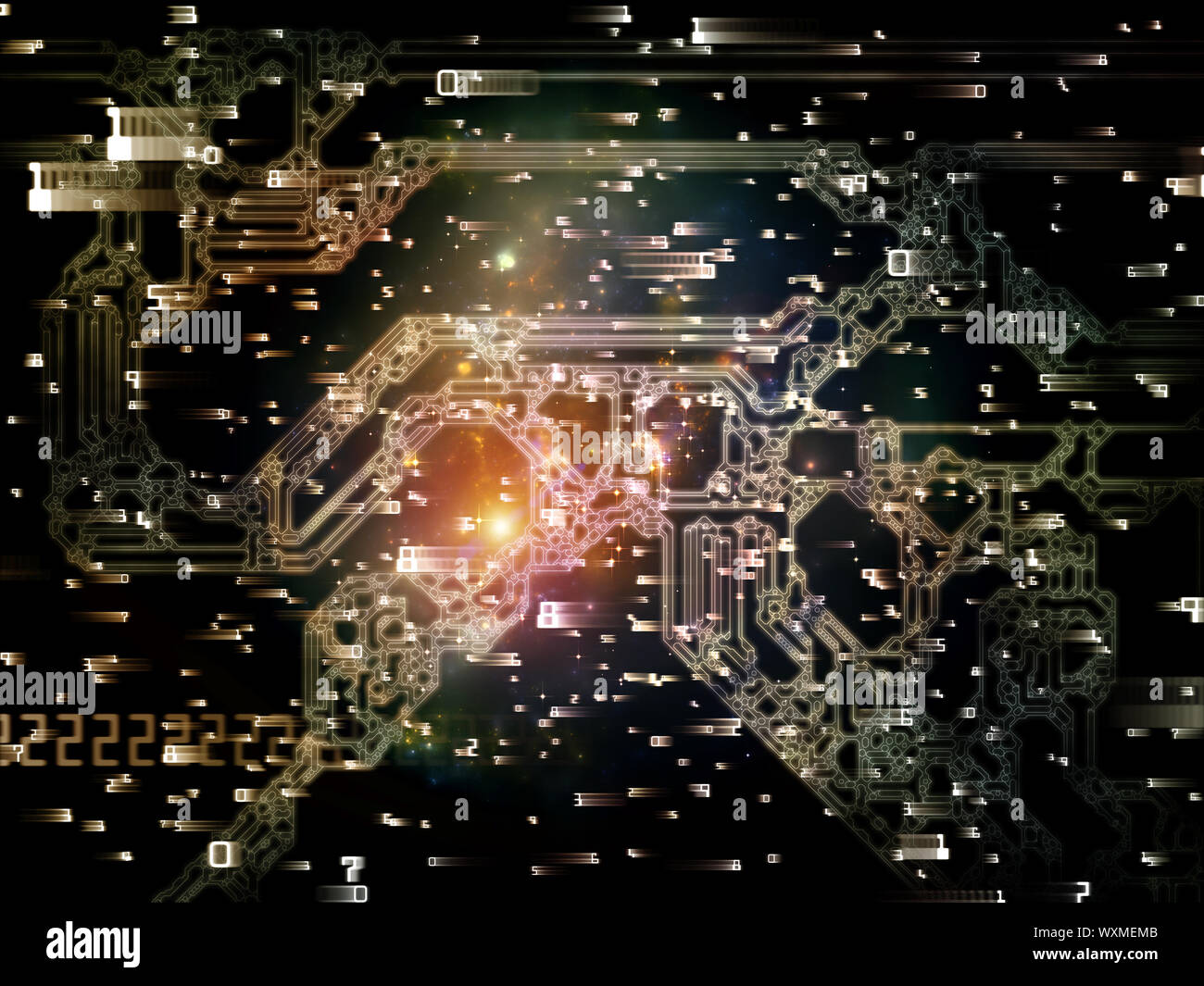 Background composition of numbers and space division elements to ...