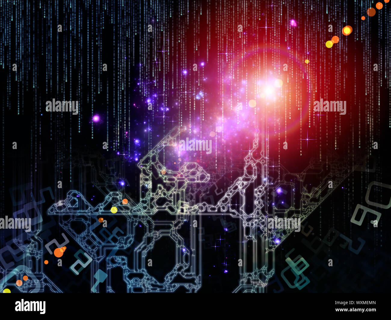 Backdrop of numbers and space division elements to complement your ...