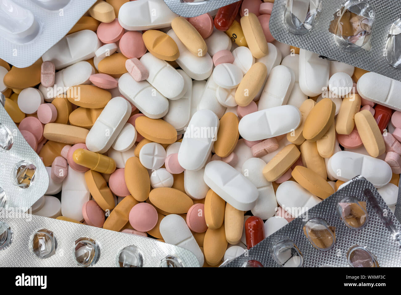 Background and texture on the topic of medicine and medicines Stock ...