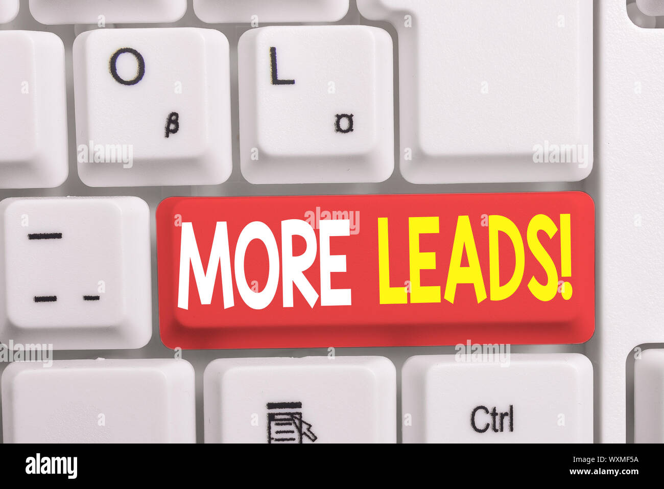 Writing note showing More Leads. Business concept for initiation of ...