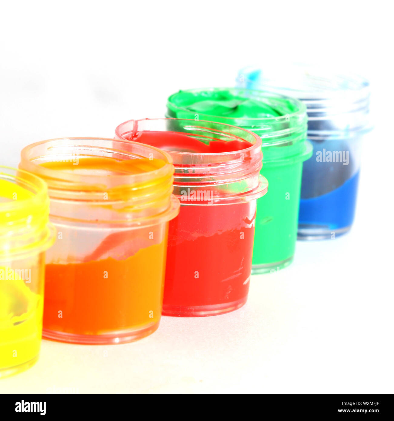 ink paint colors pallete macro close up Stock Photo - Alamy