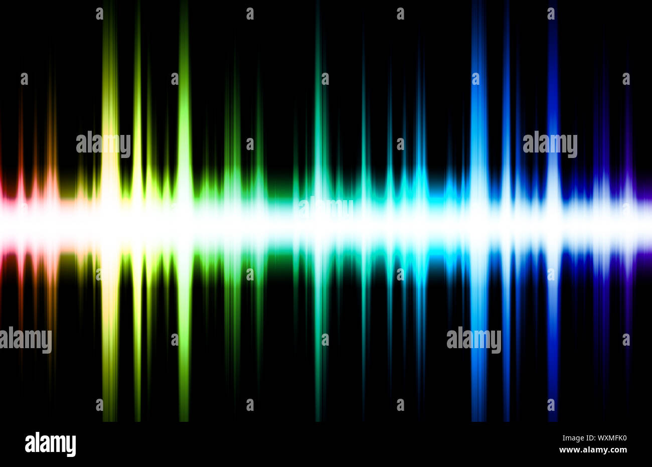 Soundwave Digital Graph as Clip Art Abstract Stock Photo - Alamy