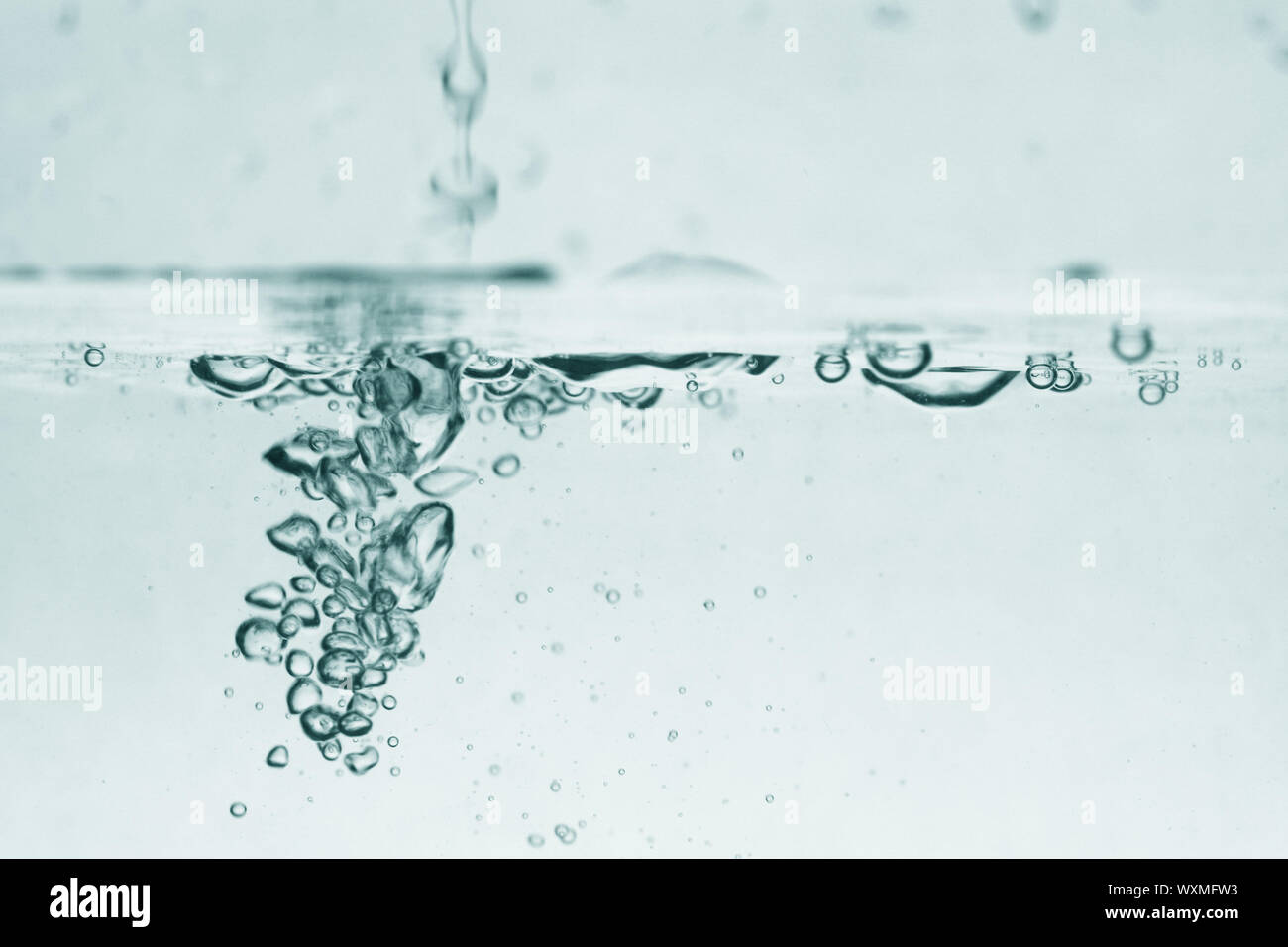 water falling close up bubble stream Stock Photo - Alamy