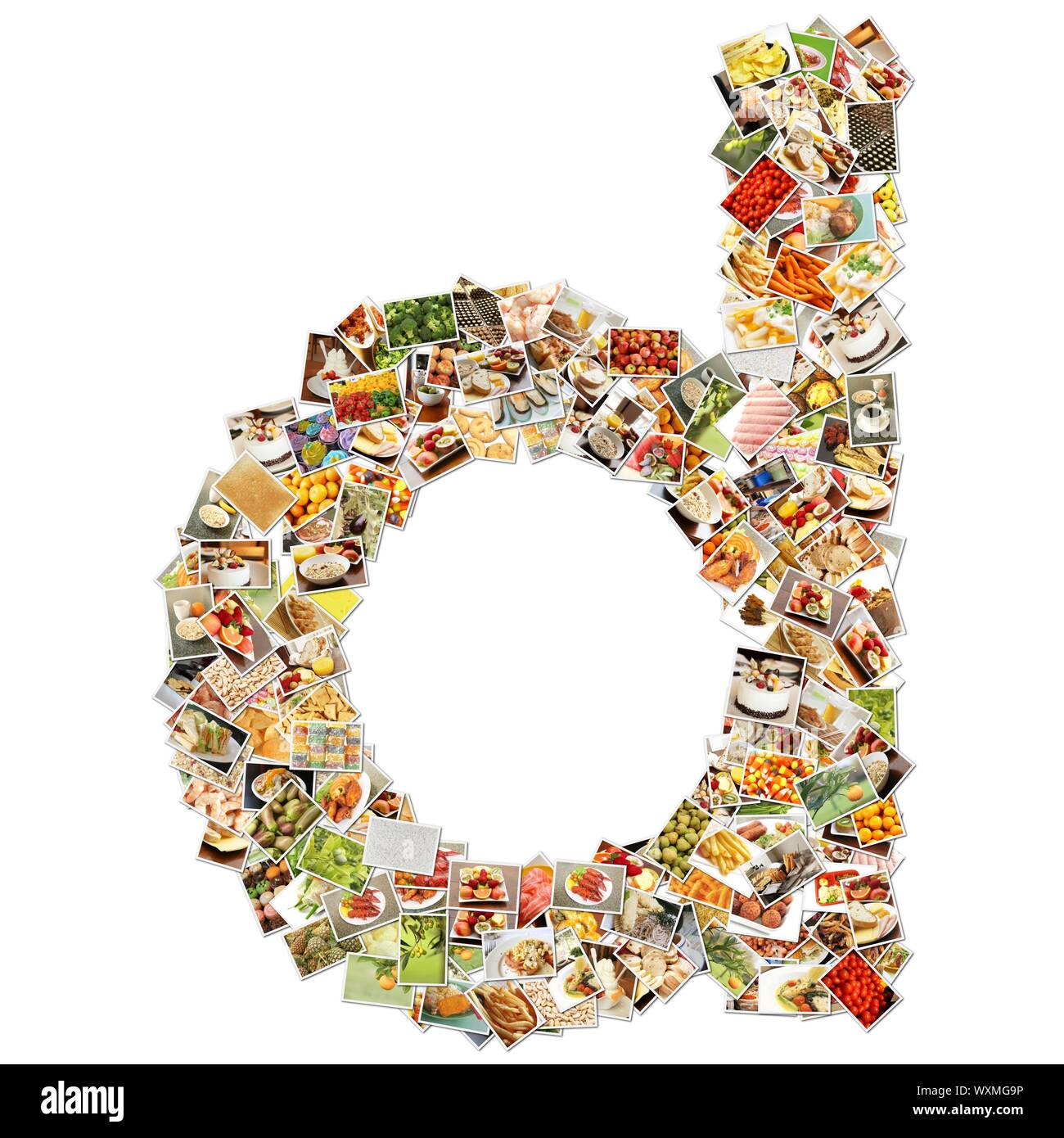 D alphabet collage element hi-res stock photography and images - Alamy