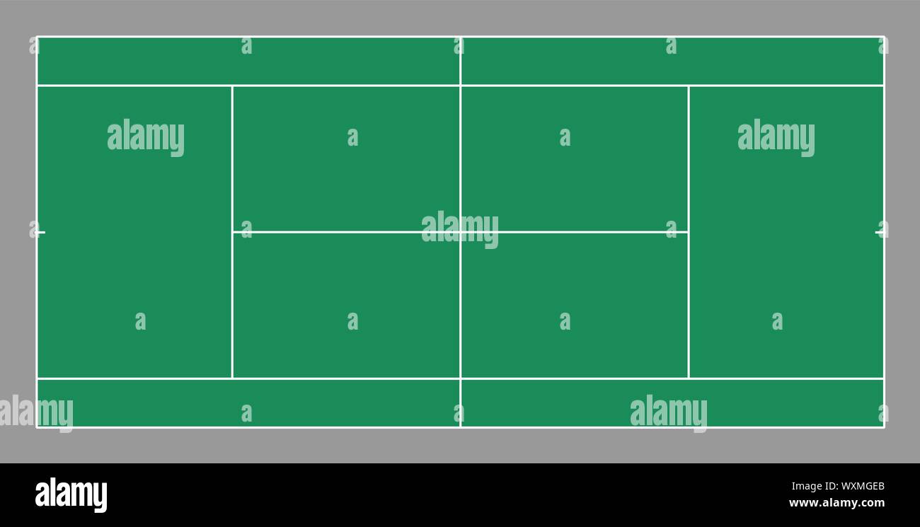 Top view of tennis court. Vector illustration Stock Vector Image & Art ...