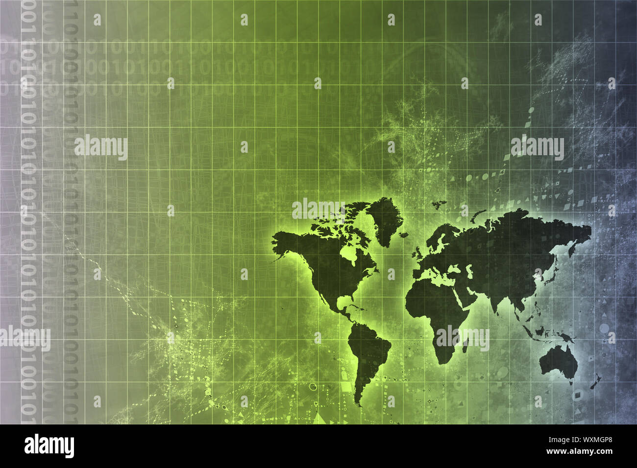 Corporate Worldwide Growth Abstract Background With Map Stock Photo - Alamy