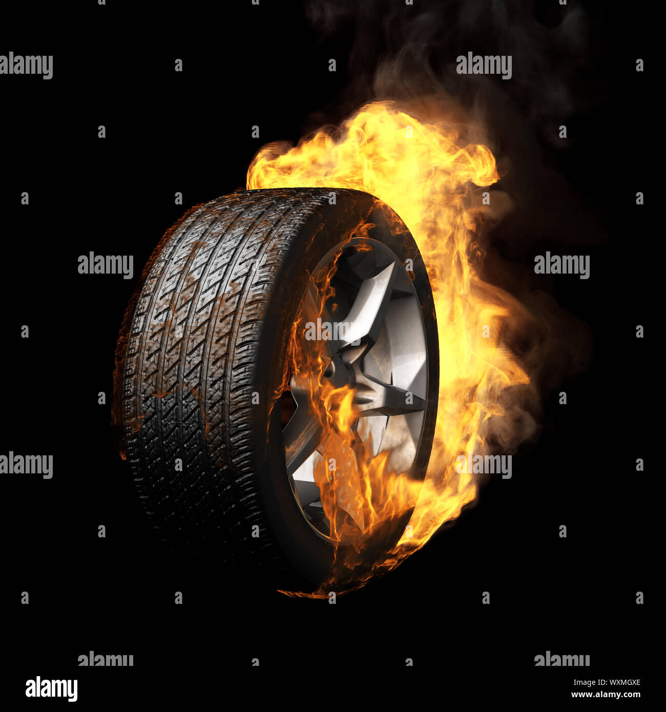 Burning fire loop hi-res stock photography and images - Alamy