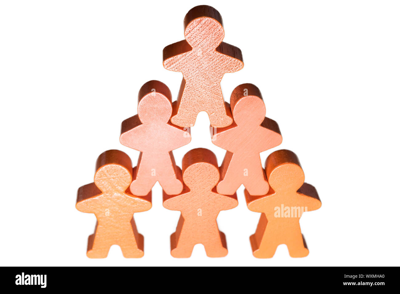 Success symbol cooperation pyramid Cut Out Stock Images & Pictures - Alamy