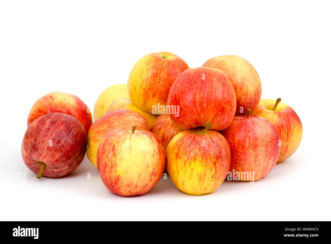 fresh apples on white background Stock Photo - Alamy