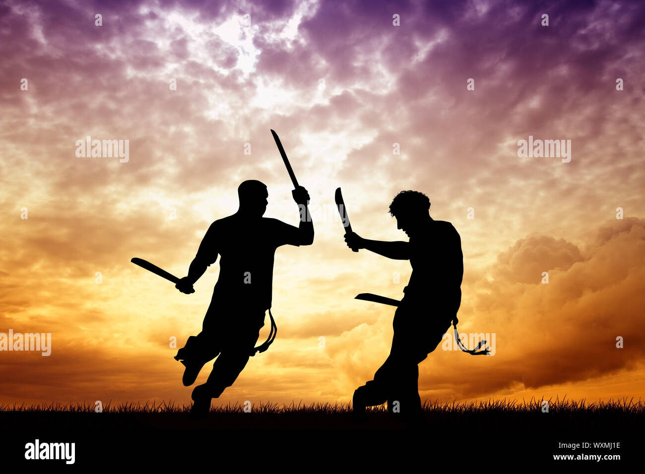 Boxing swords hi-res stock photography and images - Alamy