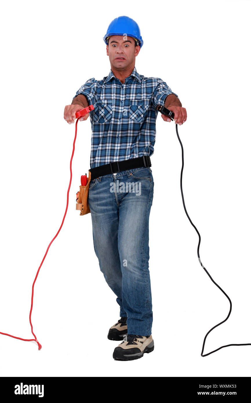Electrician electrocuted hi-res stock photography and images - Alamy