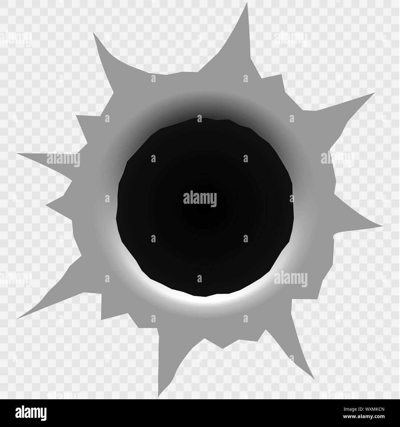 Bullet hole isolated. Vector illustration . Template for your design ...