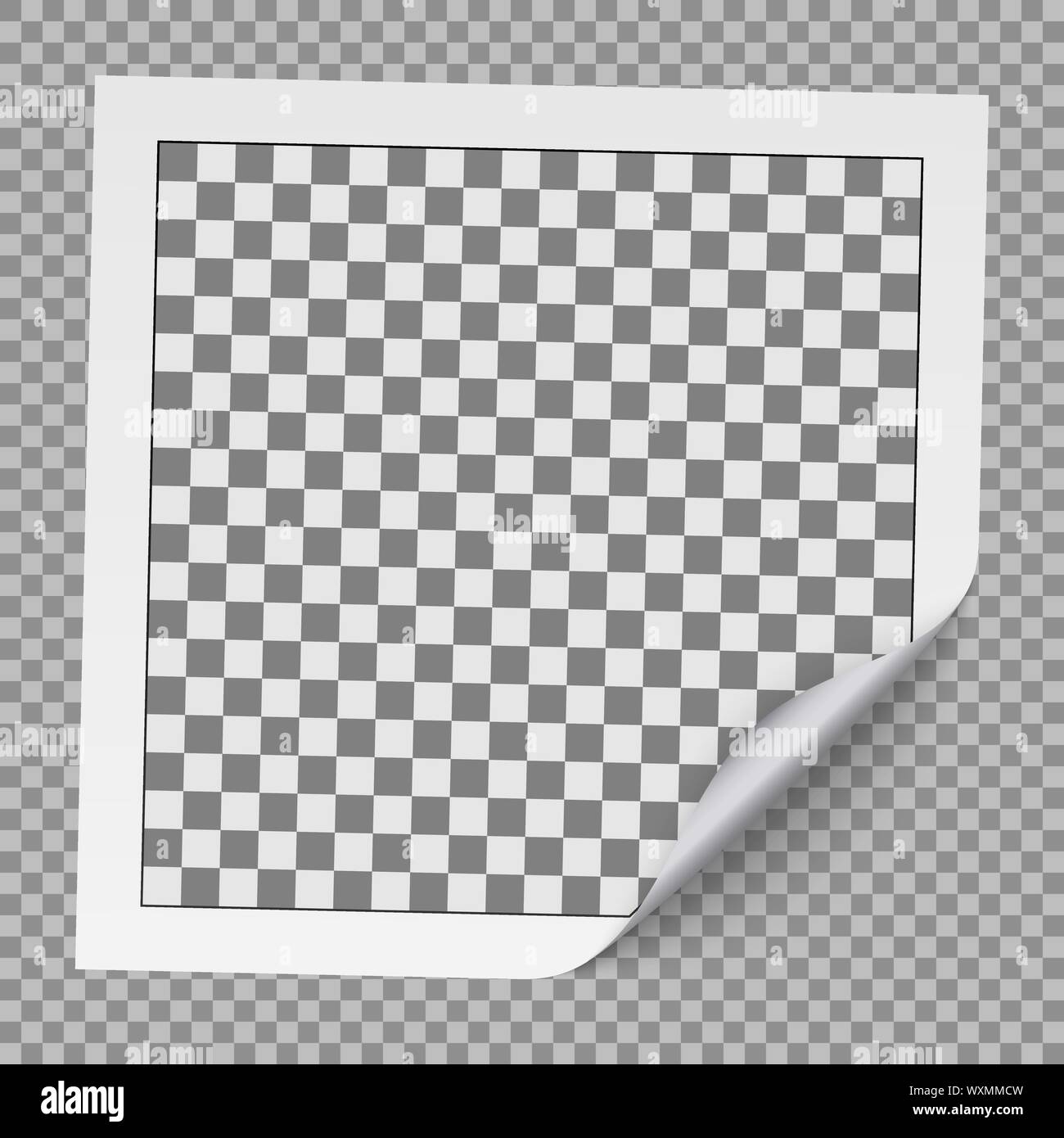 Realistic vector photo frame. Template photo design. Vector ...