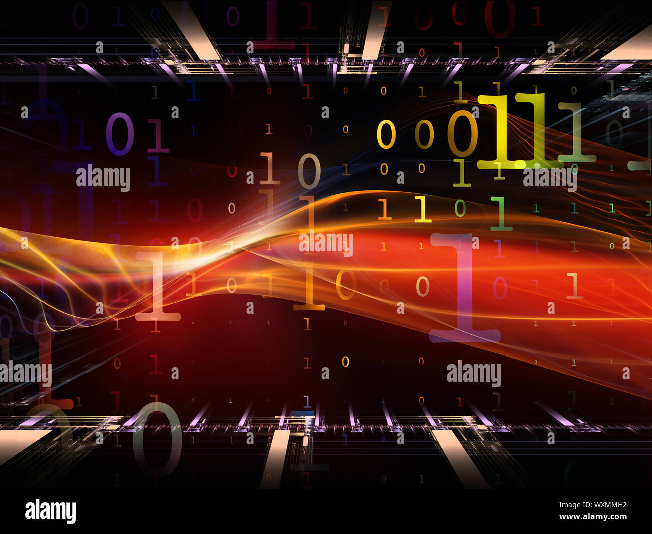 Fractal Realms series. Design made of fractal elements, grids and ...