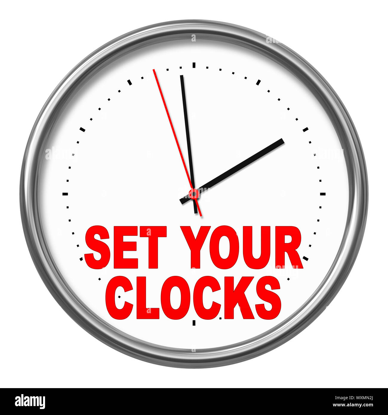 Turn back the clock Cut Out Stock Images & Pictures - Alamy