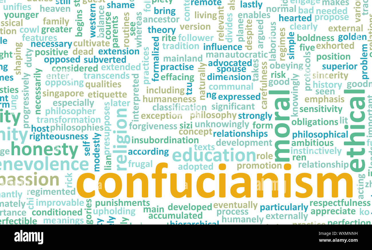 Confucianism or Confucian Religion as a Concept Stock Photo - Alamy