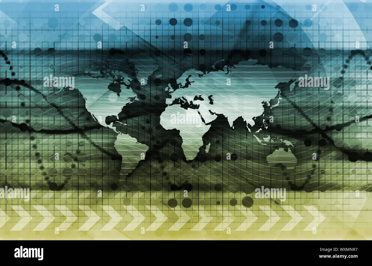 Latest Technology Around the World as Art Stock Photo - Alamy