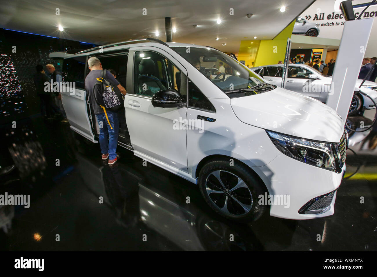 The German car manufacturer Mercedes-Benz displays the Mercedes-Benz ...