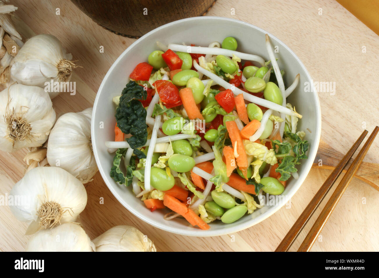 some asian mixed vegetable in a bowl Stock Photo - Alamy