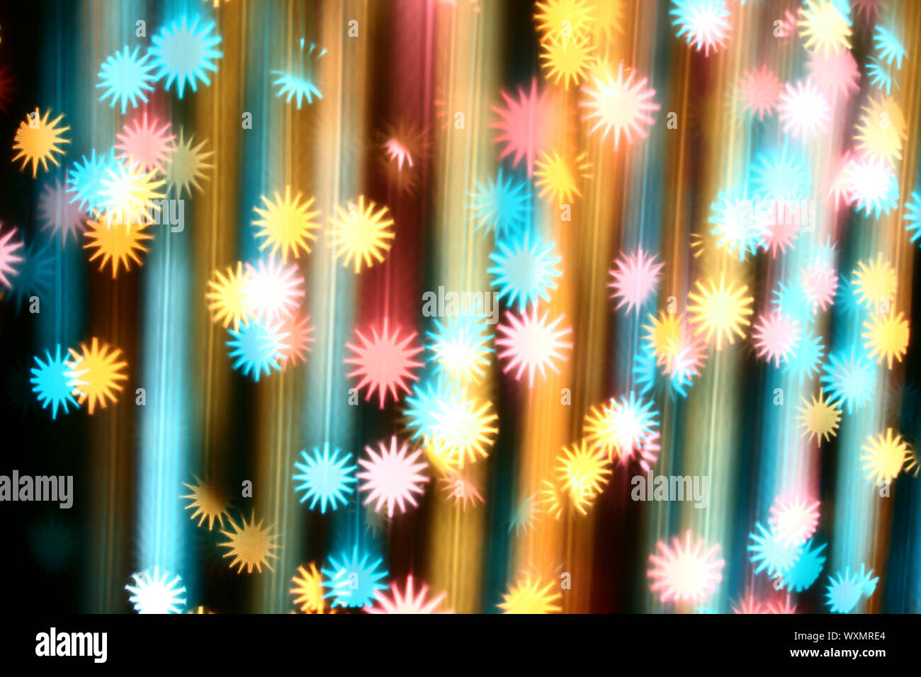 abstract disco colored stars motion background Stock Photo - Alamy