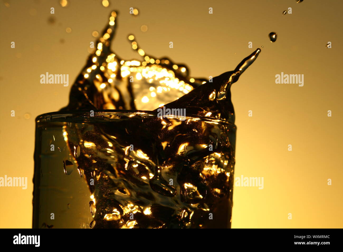 clean cold water in glass Stock Photo - Alamy