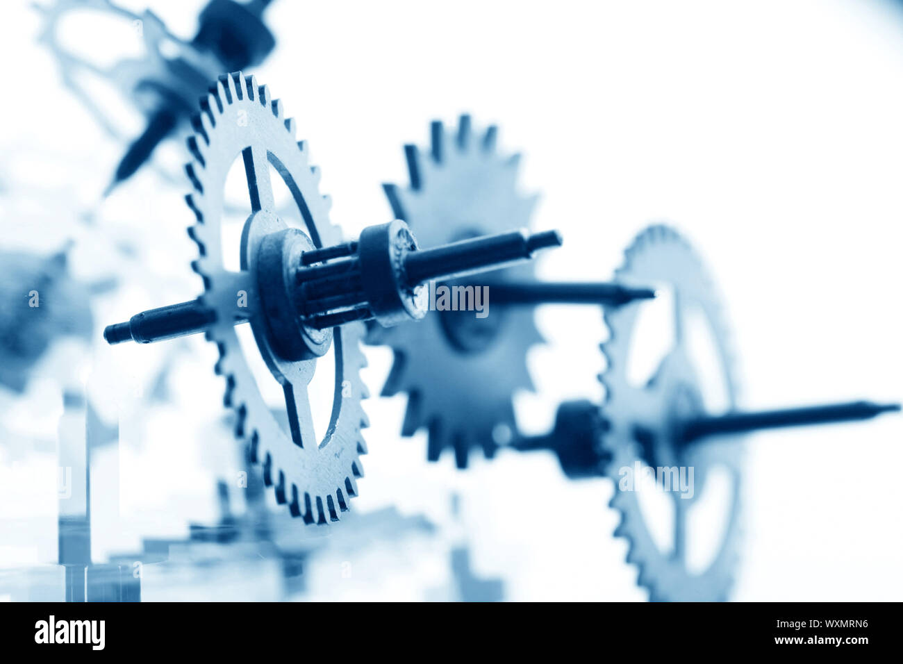 mechanical clock gear macro close up Stock Photo - Alamy