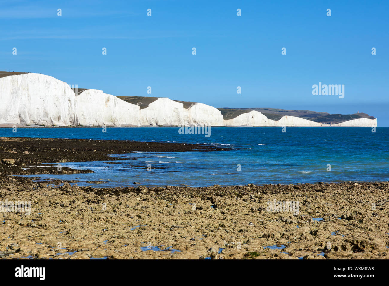 The seven sisters cliffs and beach hi-res stock photography and images ...
