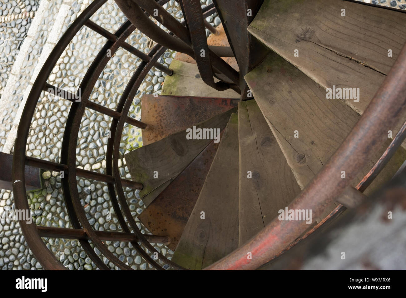 Old rusty staircase with nobody Stock Photo - Alamy