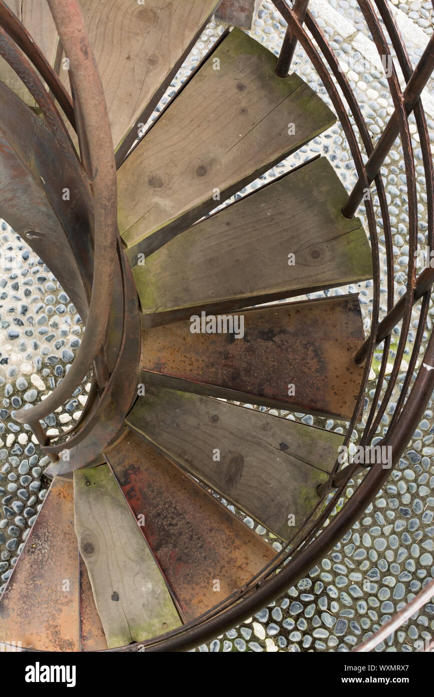 Old rusty staircase with nobody Stock Photo - Alamy