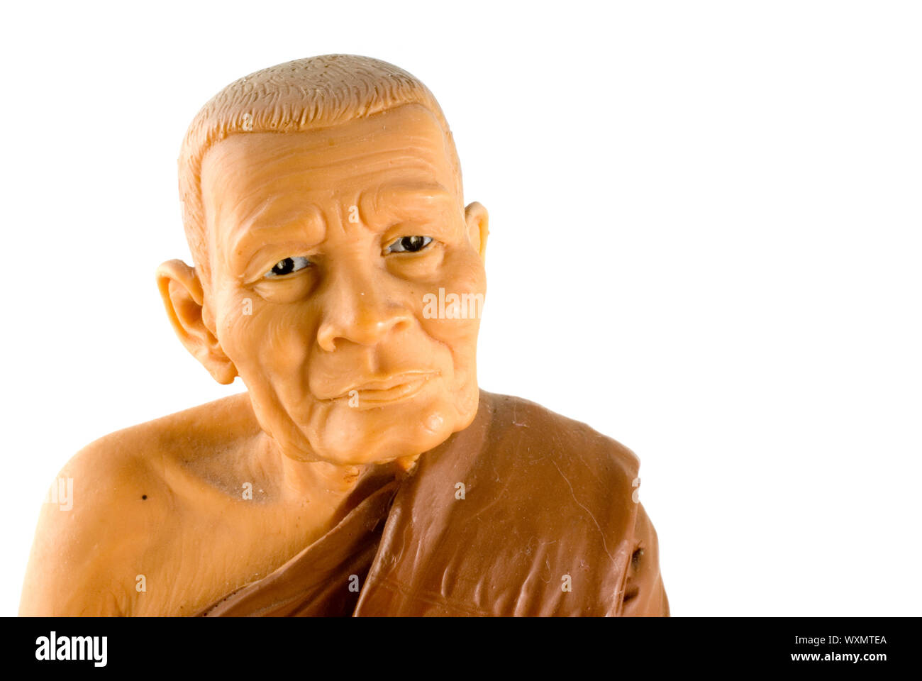 The head of a Buddhism monk Stock Photo - Alamy