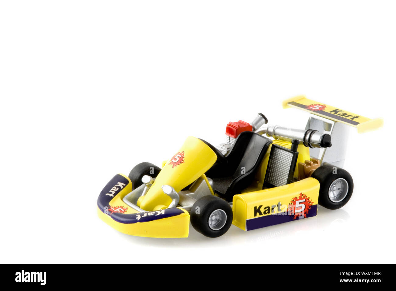 be a champion in a yellow kart Stock Photo - Alamy