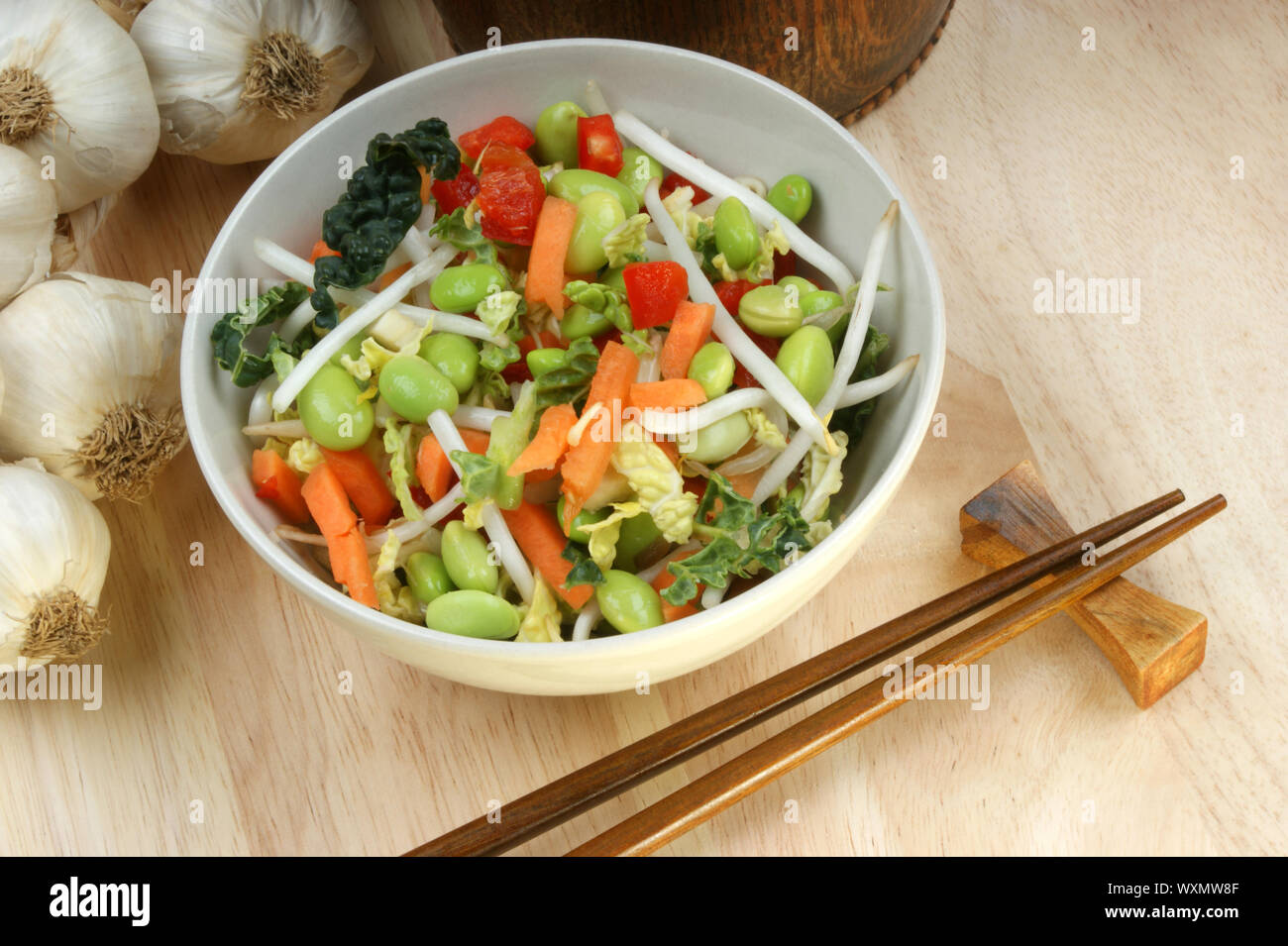 some asian mixed vegetable in a bowl Stock Photo - Alamy