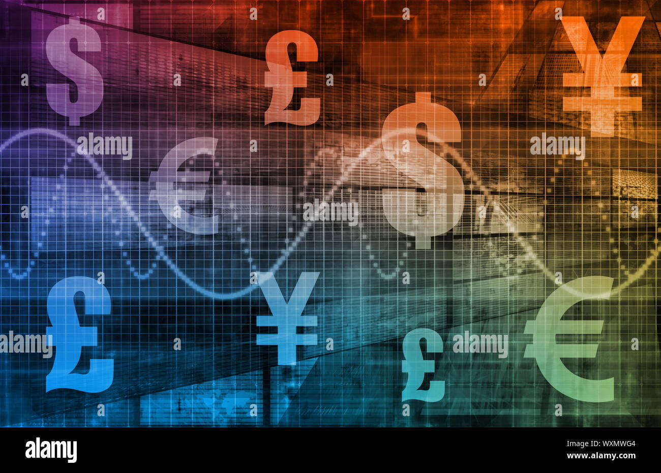 Business Finance Currencies as a Chart Background Stock Photo - Alamy