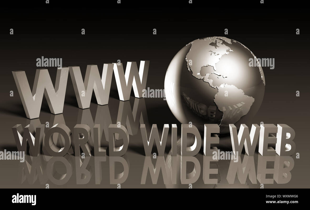 WWW World Wide Web 3d as Concept Stock Photo - Alamy
