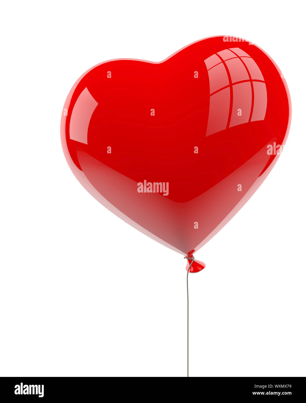 Heart shaped balloon abstract Cut Out Stock Images & Pictures - Alamy