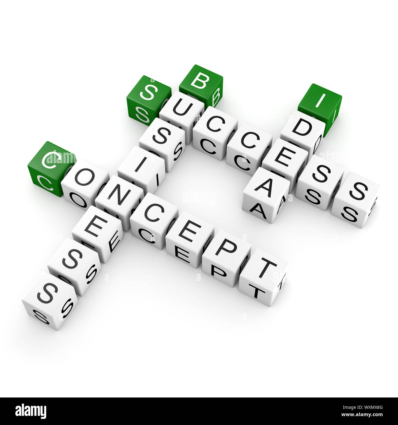 Business crossword table Stock Photo - Alamy